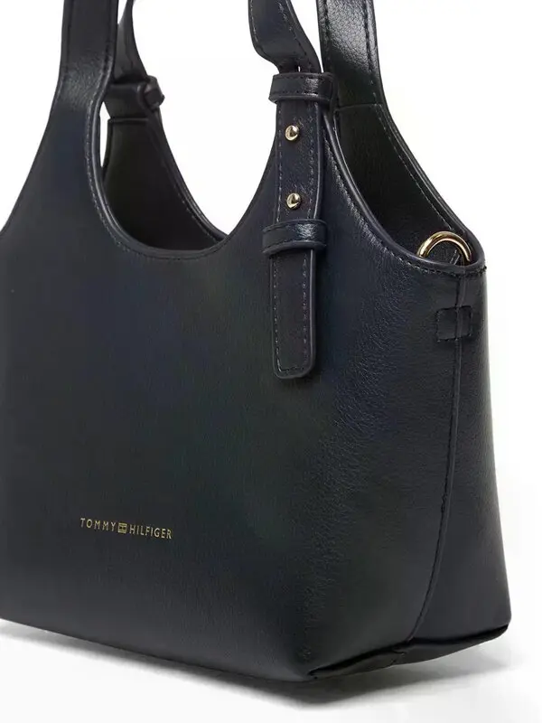 Tommy Hilfiger Mini Logo-detail Pebbled-texture Tote Bag