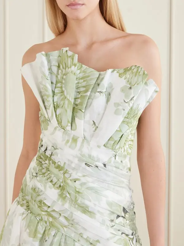 Aje Reflector Organza Gown - Green
