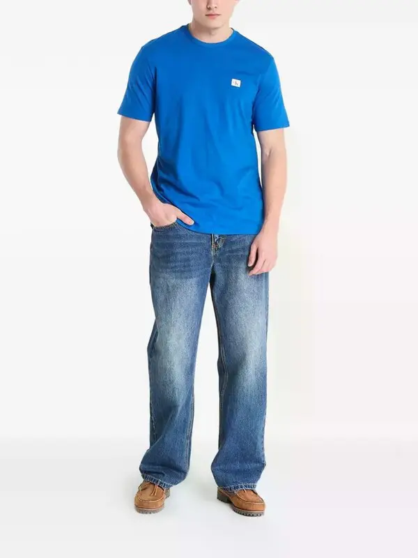 Calvin Klein Logo-patch T-shirt - Blue