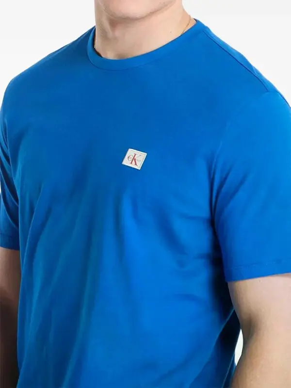 Calvin Klein Logo-patch T-shirt - Blue