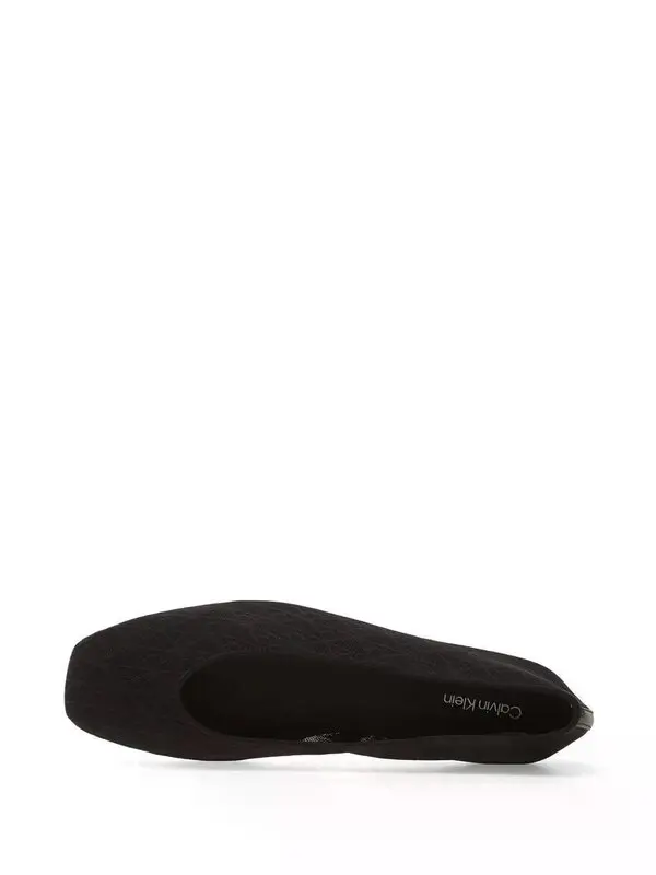 Calvin Klein Monogram-patterned Ballet Flats