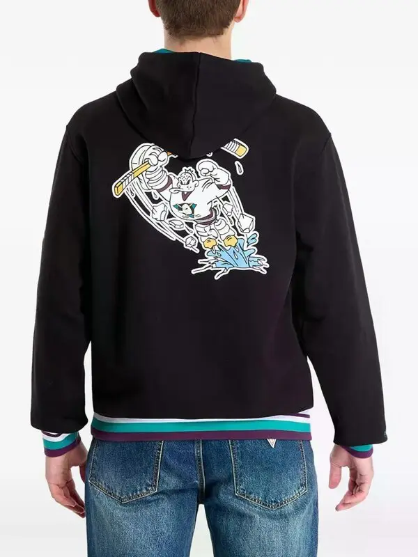 Mitchell & Ness Graphic Print Drawstring Hoodie