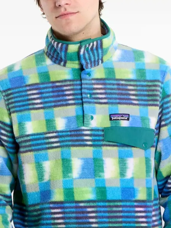 Patagonia Check-pattern Fleece Pullover