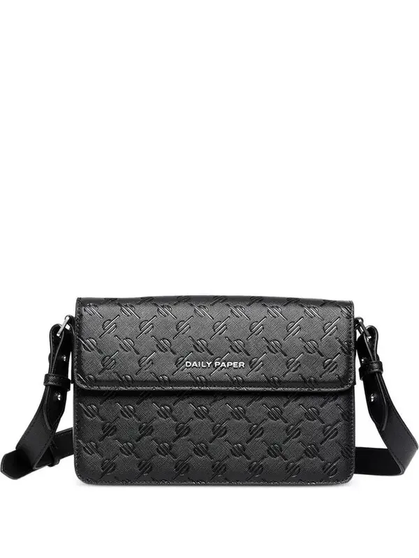 DAILY PAPER Monogram Debossed Shoulder Bag