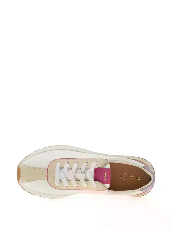 Geox D Metropoli Panelled Lace-up Sneakers