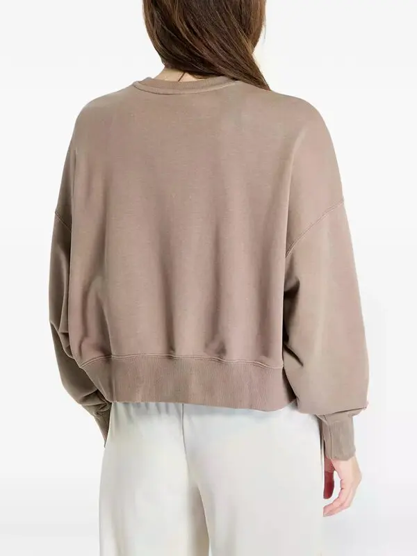 PUMA Logo-embroidered Cropped Sweater