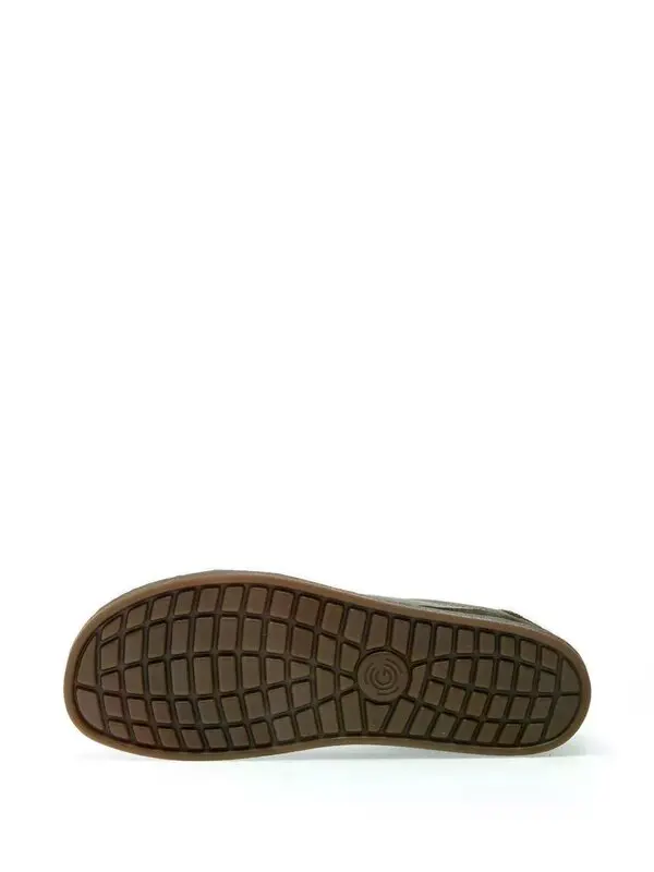 GROUNDS Panelled Suede-trim Sneakers