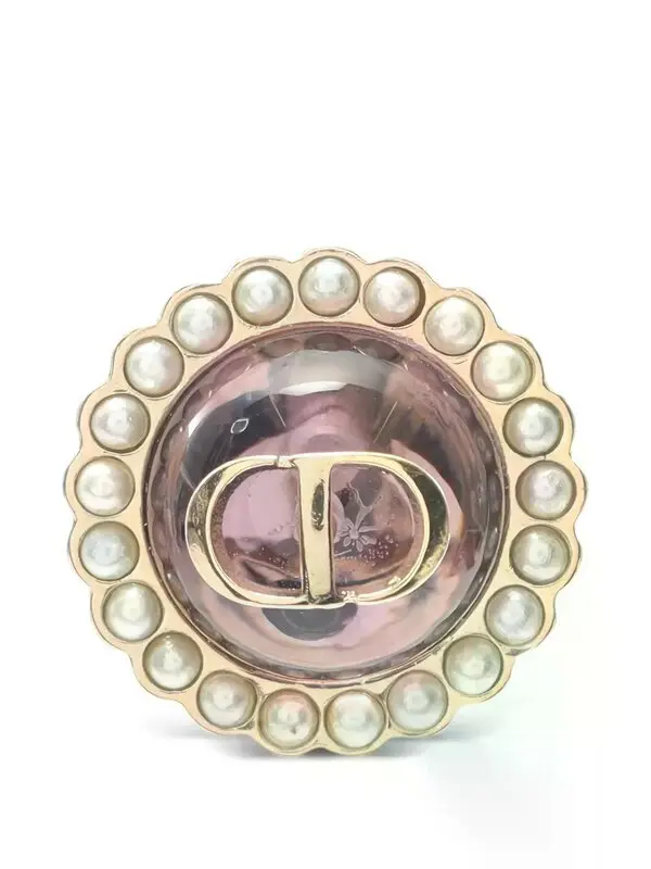 Dior 2010s Petit Cd Baroque Earrings - Gold