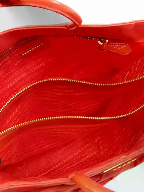 Prada 2010-2026 Tessuto Fiocco Bow Tote Bag - Orange