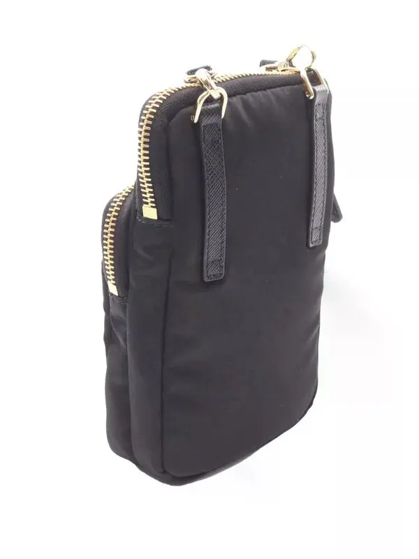 Prada Tessuto Double Zip Phone Holder Crossbody Bag