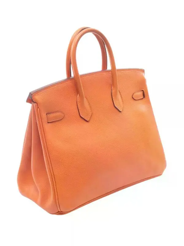 Hermès 2007 Epsom Birkin Retourne 25 Handbag - Orange
