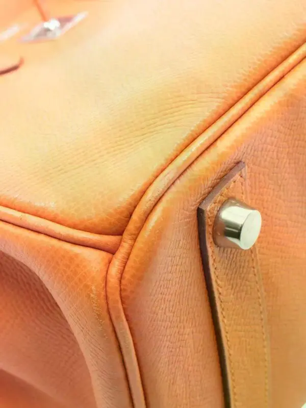 Hermès 2007 Epsom Birkin Retourne 25 Handbag - Orange