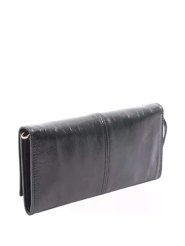 Prada 2013-2026 Leather Logo Wallet On Strap - Black