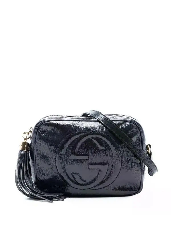 Gucci 2016-2026 Patent Soho Disco Crossbody Bag - Blue