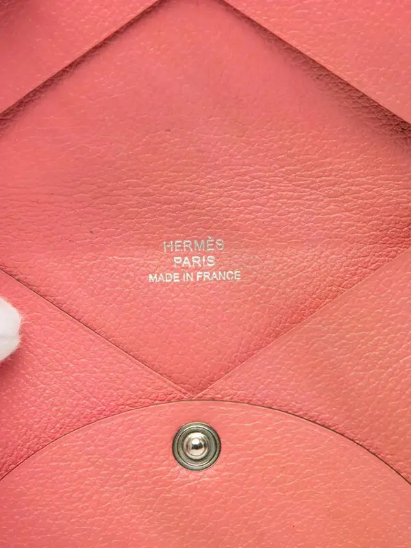 Hermès 2019 Chevre Mysore Calvi Card Holder - Pink