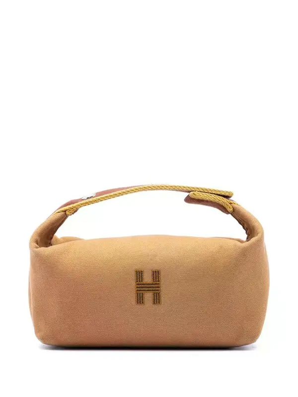 Hermès 2012-2025 Small Toile Bride A Brac Case Vanity Bag - Brown