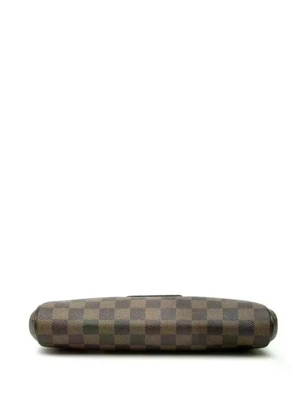 LOUIS VUITTON 2008 Damier Ebene Eva Satchel - Brown