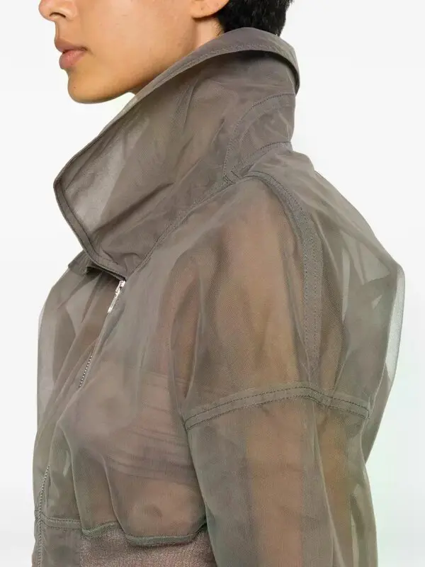 Rick Owens Sheer-finish Cropped Jacket