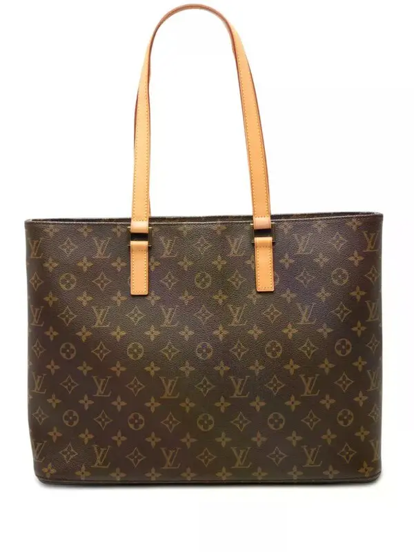 LOUIS VUITTON 2001 Monogram Luco Tote Bag - Brown