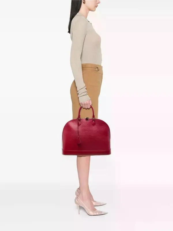LOUIS VUITTON Epi Alma Gm Handbag - Red