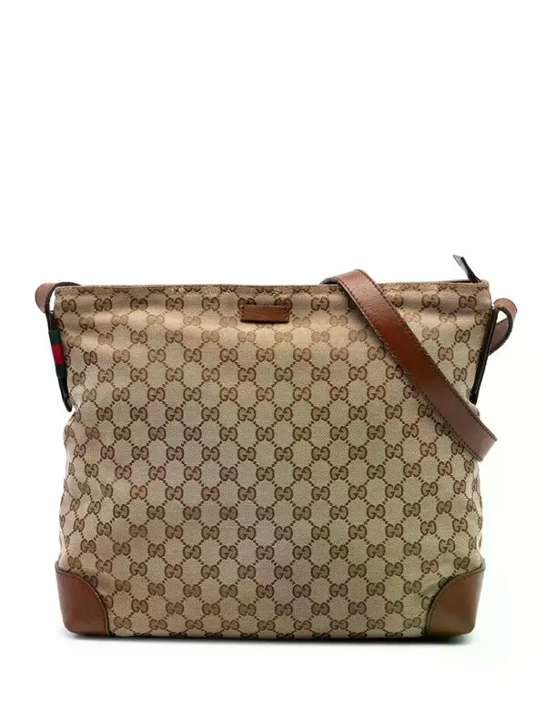 Gucci Gg Canvas Web Crossbody Bag
