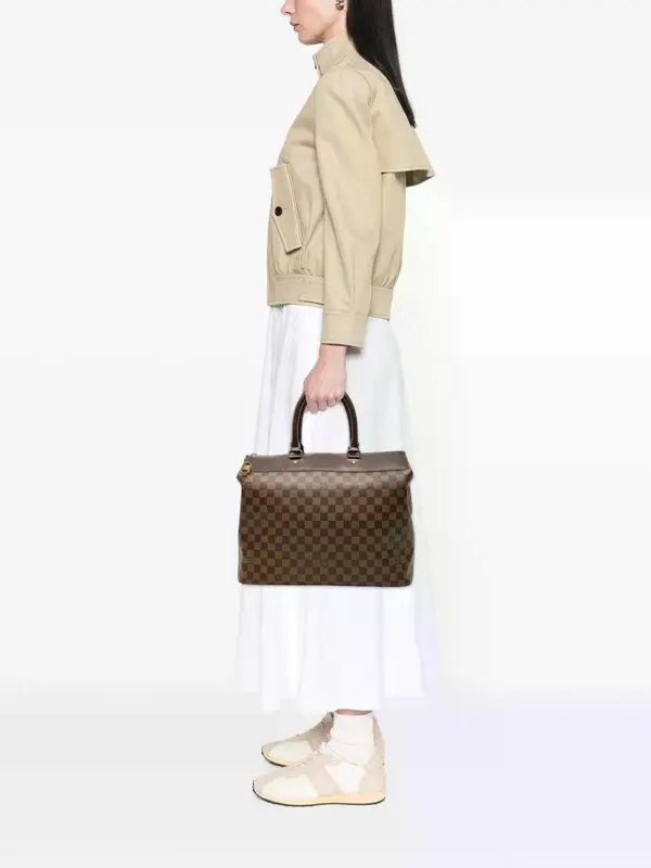 LOUIS VUITTON Damier Ebene Greenwich Pm Travel Bag