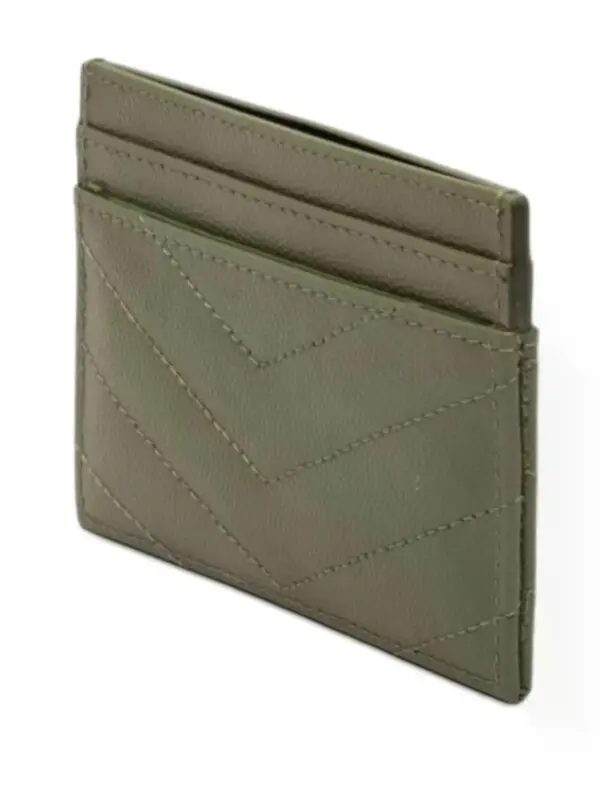 Saint Laurent 2013 Grain De Poudre Monogram Cassandre Case Card Holder