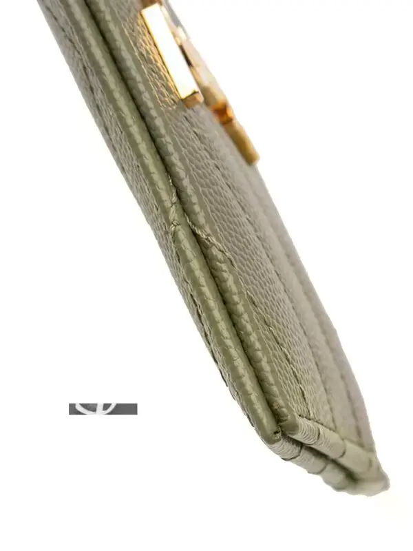 Saint Laurent 2013 Grain De Poudre Monogram Cassandre Case Card Holder