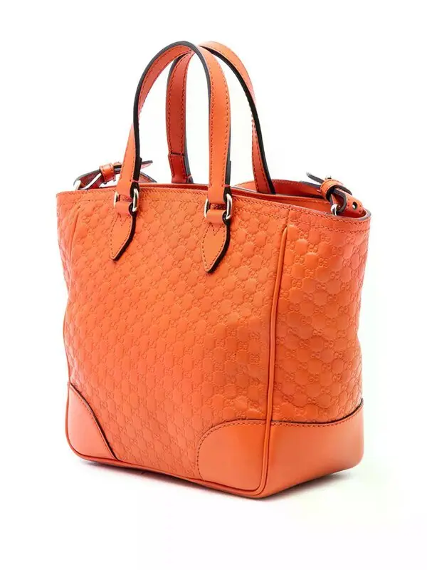 Gucci Small Microissima Bree Satchel - Orange
