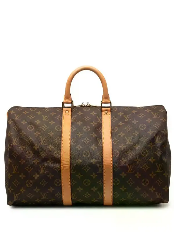 LOUIS VUITTON 1994 Monogram Keepall 45 Travel Bag - Brown