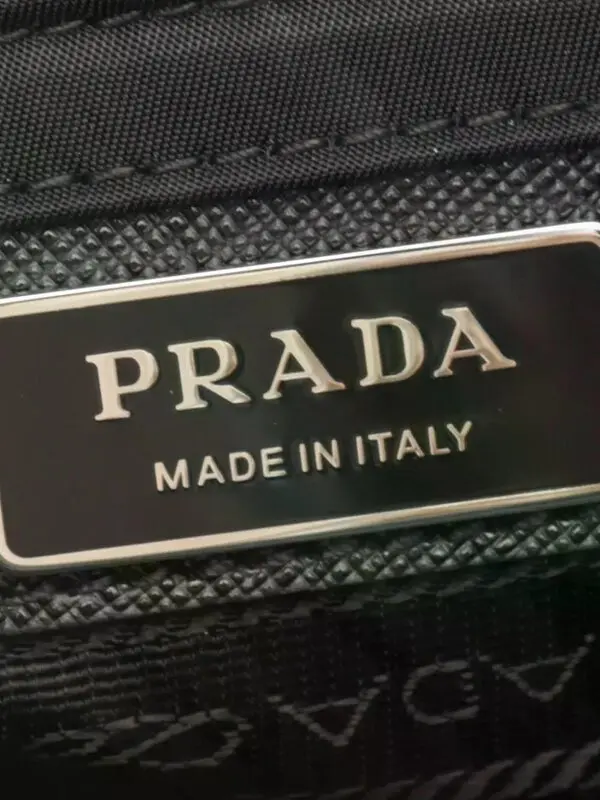 Prada Tessuto Zip Buckle Messenger Bag