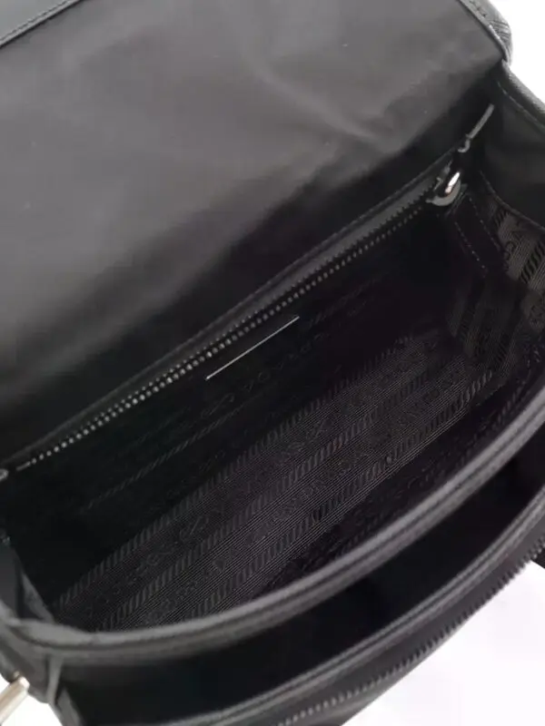 Prada Tessuto Zip Buckle Messenger Bag
