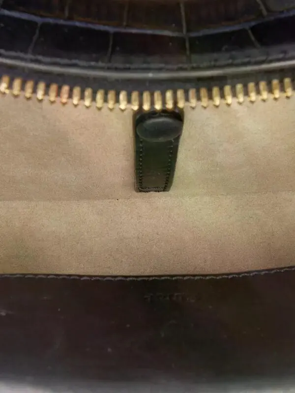 Chloé Mini Croc Embossed Leather Vanity Bag