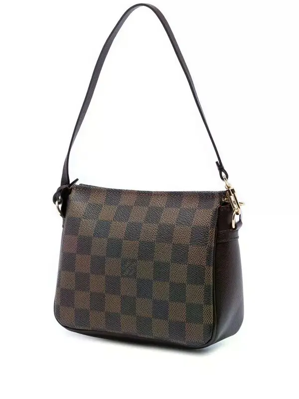 LOUIS VUITTON 2005 Damier Ebene Trousse Pochette Handbag
