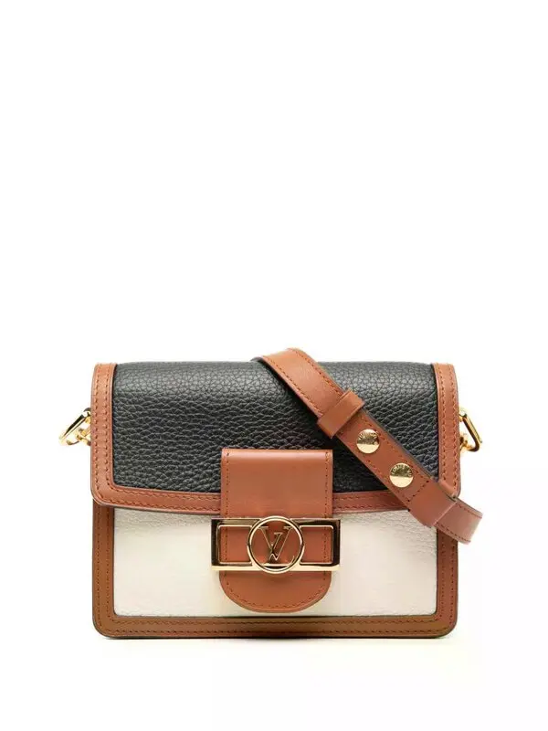 LOUIS VUITTON 2019 Taurillon Mini Dauphine Satchel - Black