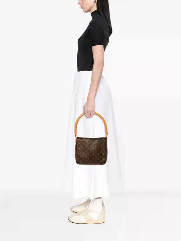 LOUIS VUITTON 2002 Monogram Looping Mm - Brown