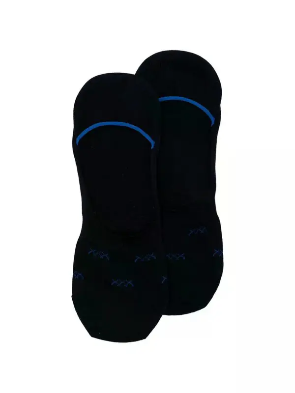 Zegna Iconic Triple X Invisible Socks - Blue