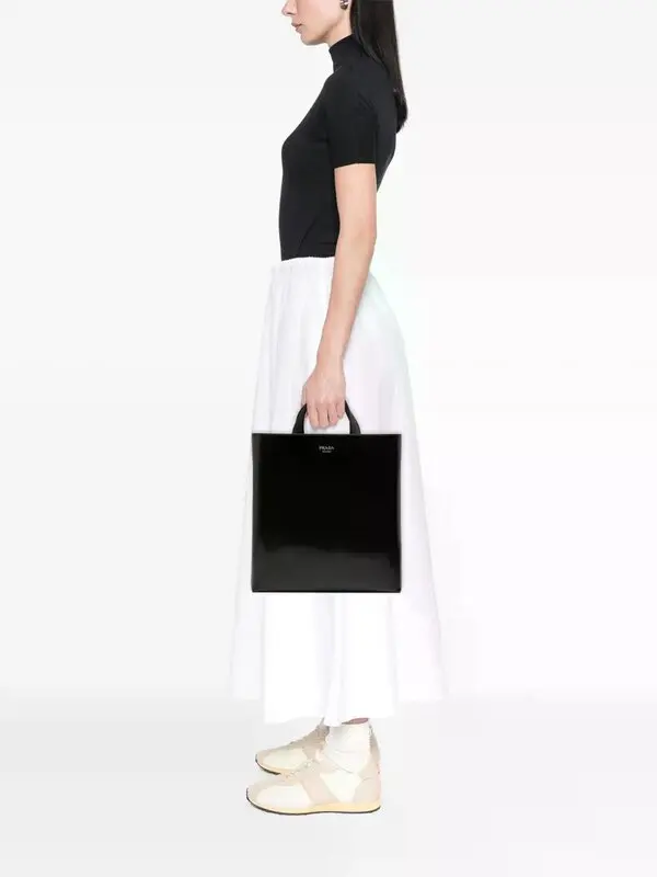 Prada Spazzolato Leather Tote Bag