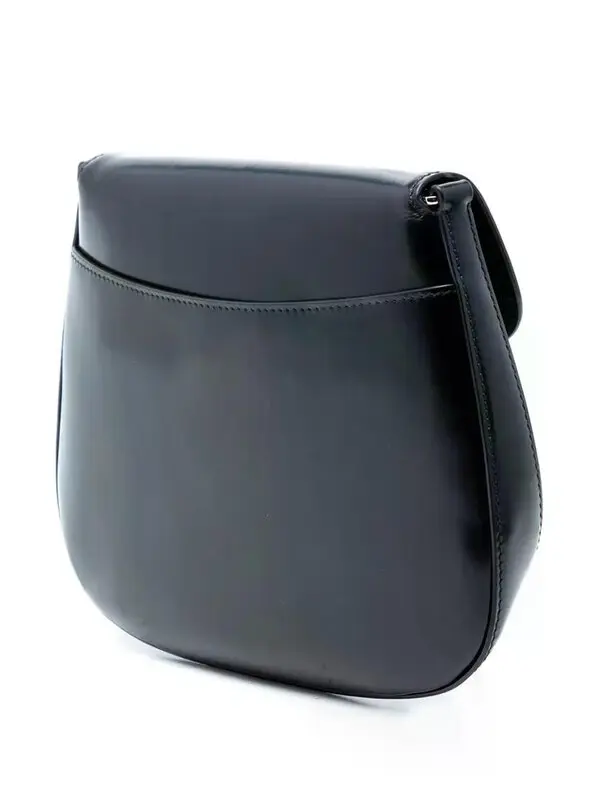 Prada 2000-2013 Spazzolato Leather Cleo Flap Shoulder Bag
