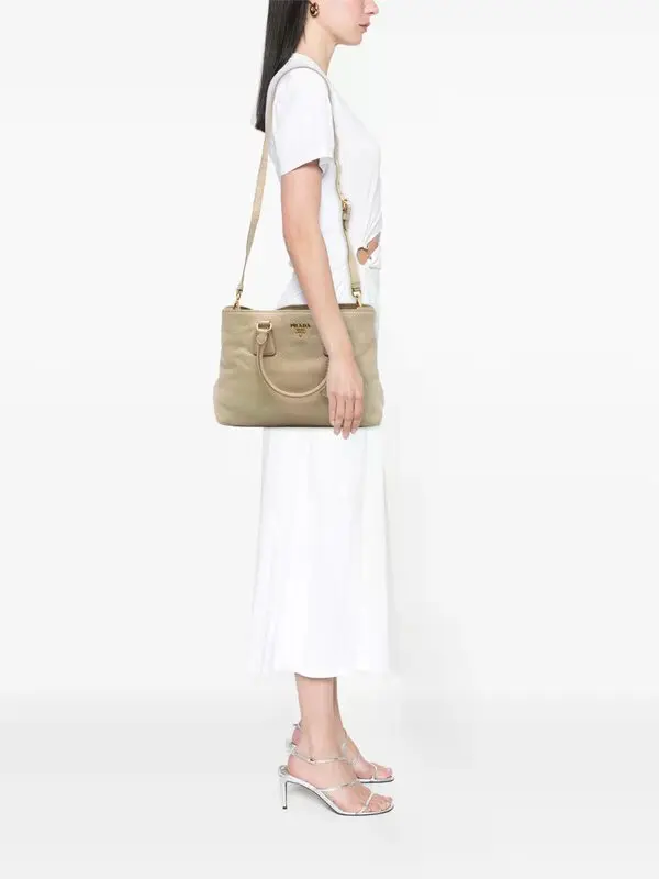 Prada Vitello Daino Convertible Tote Satchel