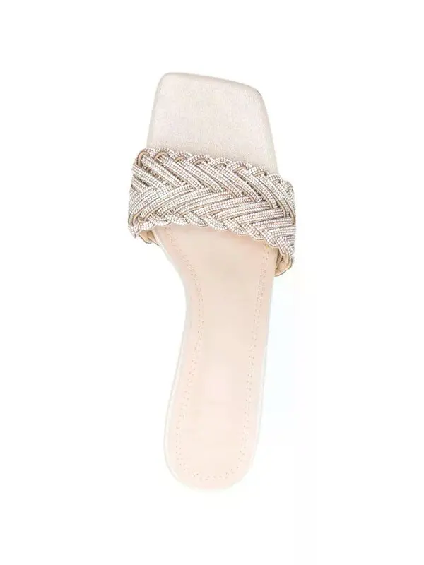 TWENTY FOURHAITCH Braided Square Pumps