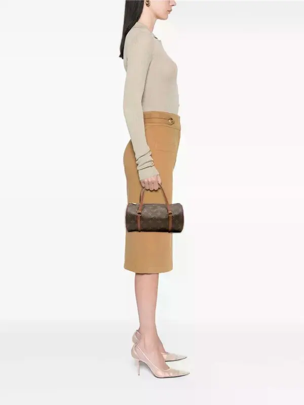 LOUIS VUITTON 1994 Monogram Papillon 26 Handbag - Brown