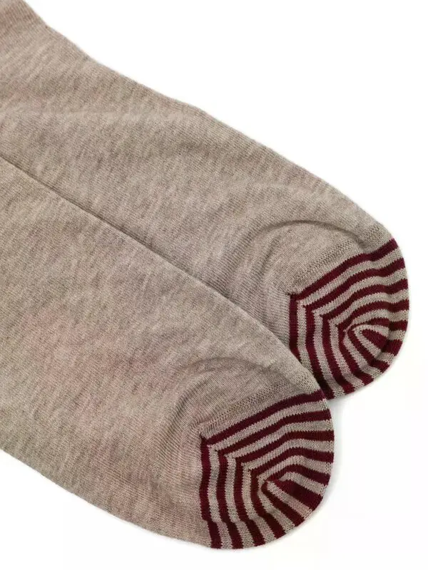 Zegna Tallone Righette Ankle Socks