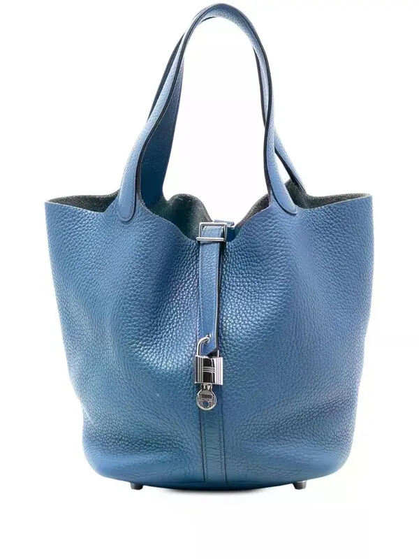 Hermès 2016 Clemence Picotin Lock 22 Handbag - Blue