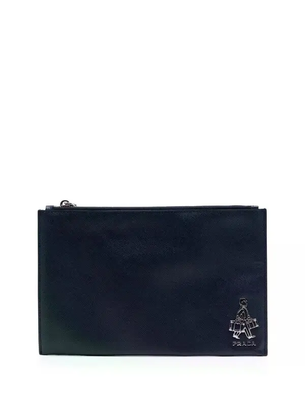 Prada 2010-2016 Saffiano Voyage Document Holder Clutch