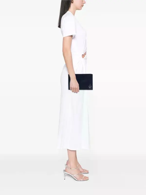 Prada 2010-2016 Saffiano Voyage Document Holder Clutch