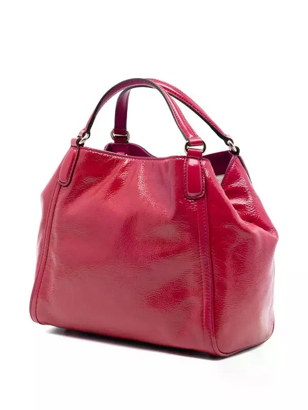 Gucci 2016-2026 Small Patent Soho Satchel - Pink