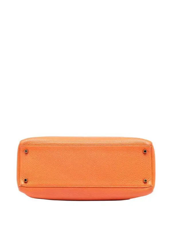 Hermès 2010 Togo Kelly Ii Retourne 35 Satchel - Orange