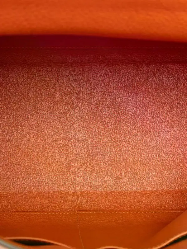 Hermès 2010 Togo Kelly Ii Retourne 35 Satchel - Orange