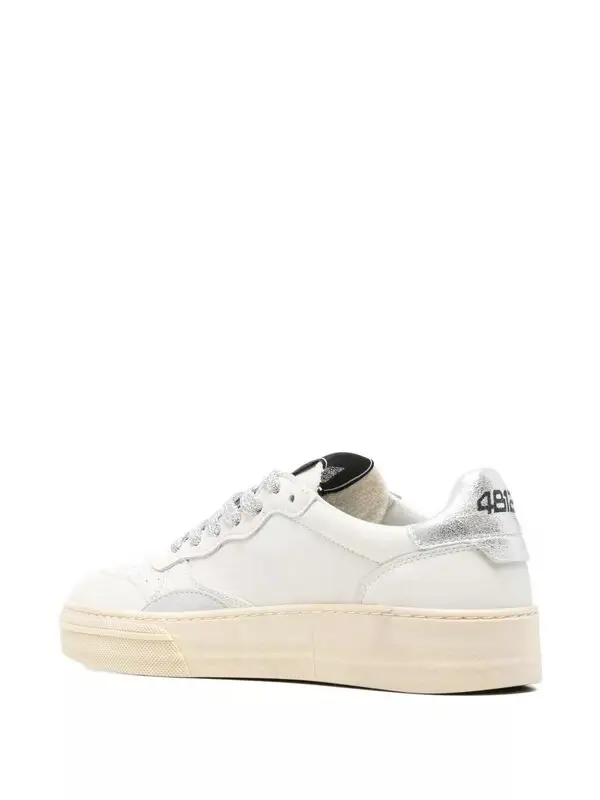4B12 Hyper Glitter-laces Sneakers - White